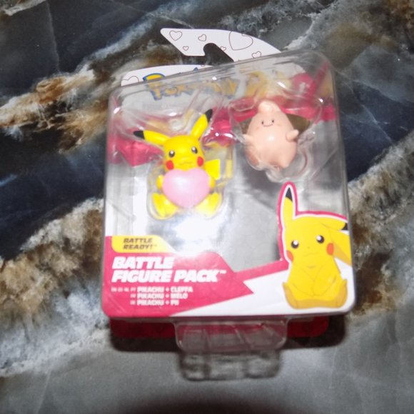 Pokemon | Toys | Pokemon Pikachu Cleffa Battle Figure Pack Valentines ...